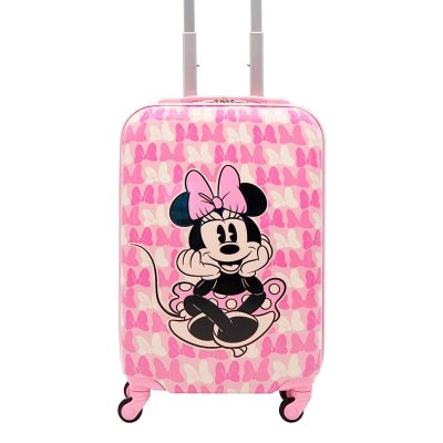 Minnie Mouse 21" Pink Bows Kids Spinner Luggage